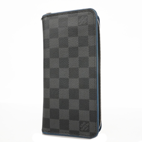 Louis Vuitton | Bags | Louis Vuittonauth Damier Graphite Zippy Wallet ...